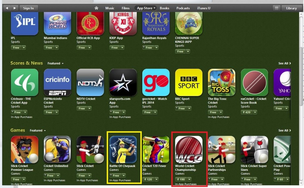 World Cricket Championship gets featured on all major app stores - Blog